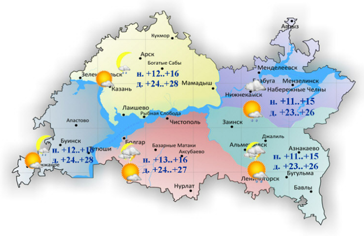 4-5 июньгә һава торышы һәм ай календаре